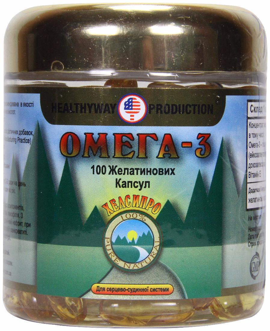Омега-3 капсулы, 100 шт.: інструкція, ціна, відгуки, аналоги. Купити ...