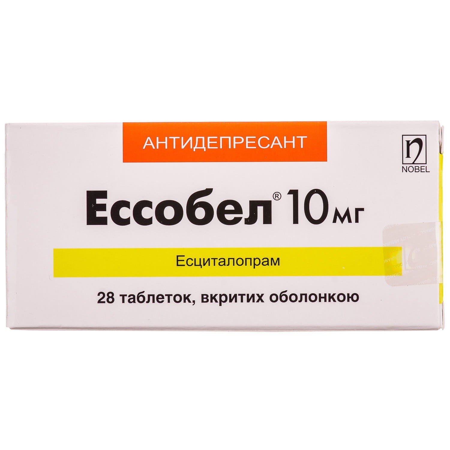 Чесні відгуки про Ессобел таблетки по 10 мг, 28 шт. - Nobel від наших ...